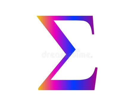 Sigma Symbol, White Background, Minimalist Design, Mathematical ...