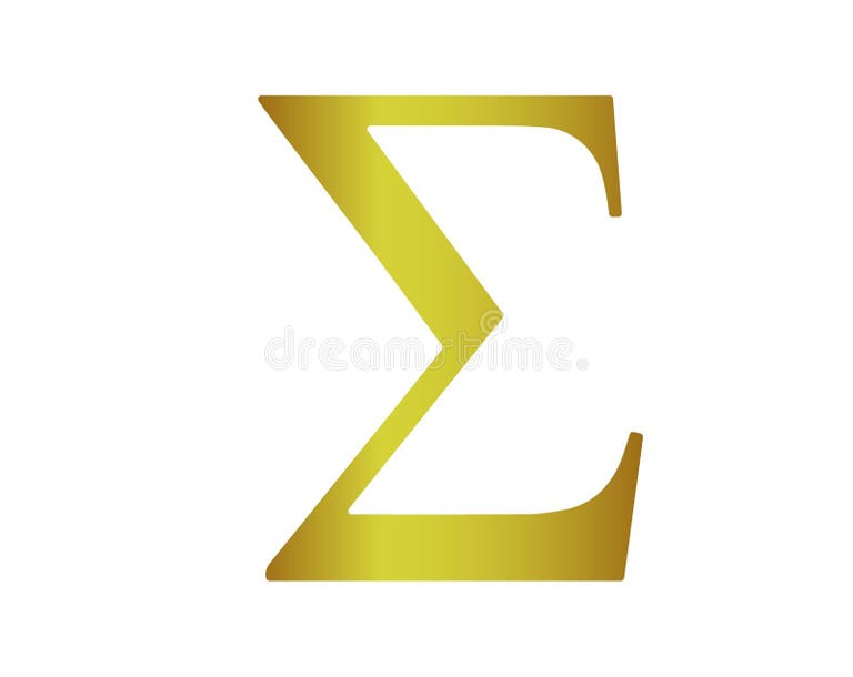 Sigma Symbol, White Background, Minimalist Design, Mathematical ...