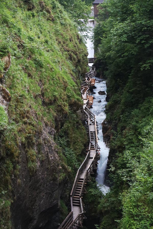 Sigmund Thun Gorge, Kaprun, Austria Stock Image - Image of walk, kaprun ...