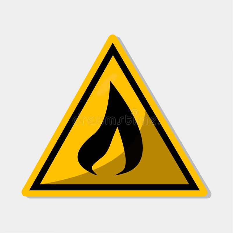 No Flammable Symbol Sign, Vector Illustration, Isolate On White ...