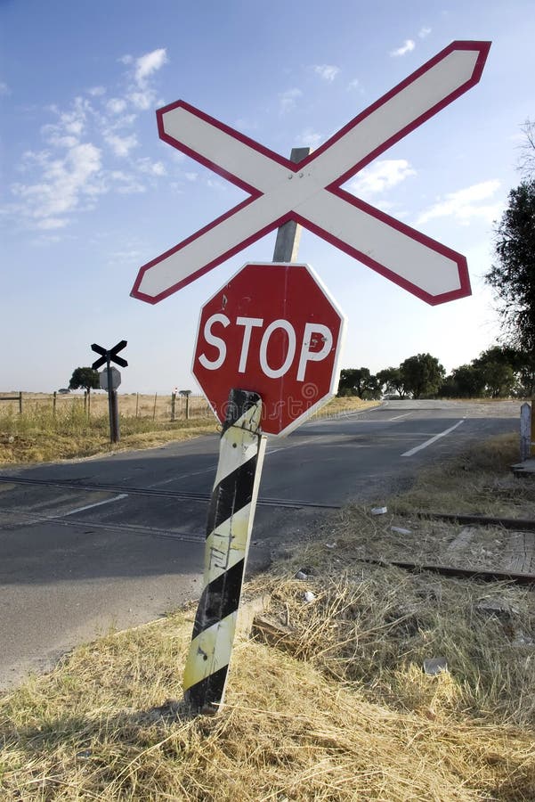 Rural Stop Sign Intersection Stock Photo - Image of wooded, asphalt ...