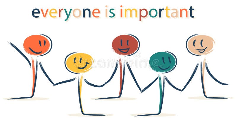 Equality Importance All Equal Different Stock Vector - Illustration of ...