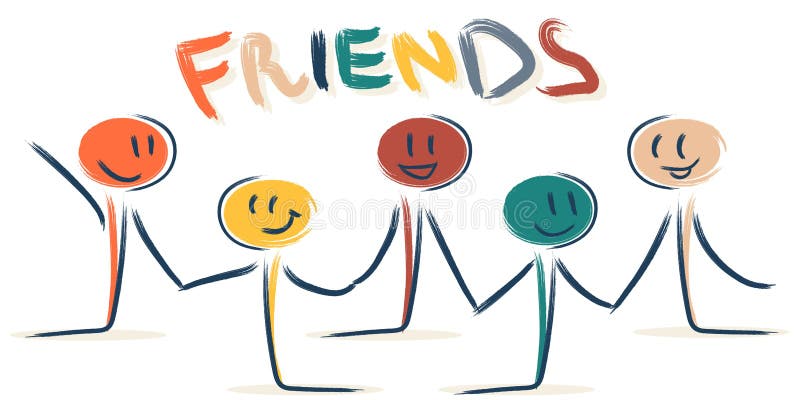 Friends Equality Importance All Equal Different Stock Vector ...