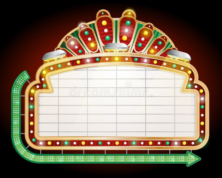 Theatre Box Office Sign Stock Illustrations – 203 Theatre Box Office ...