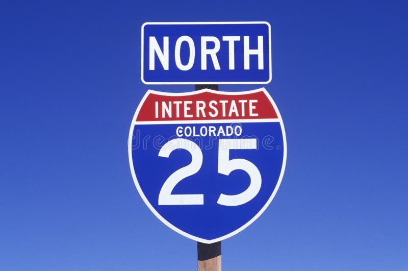 A sign for the 25 north stock image. Image of north, united - 26283413