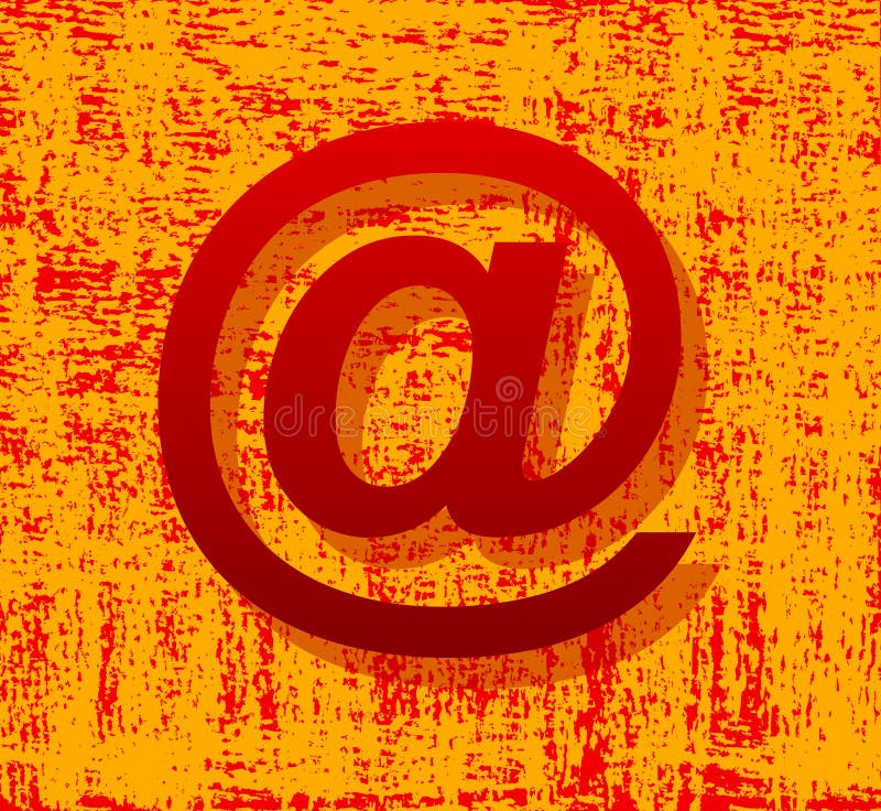 At-sign stock vector. Illustration of global, email, connection - 26135402