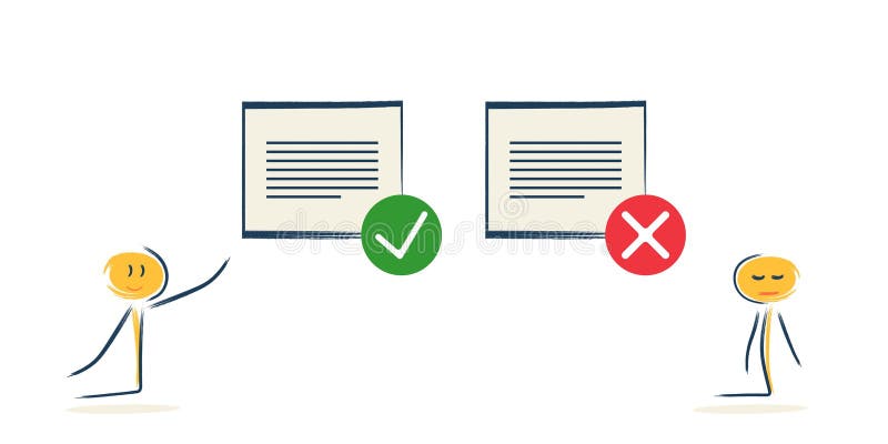 Characters Show Their Work, Text. One Job is Right and the Other is ...