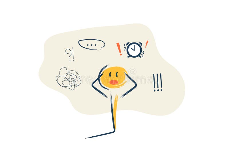 The Character is Confused, Does Not Know the Solution To the Problem ...