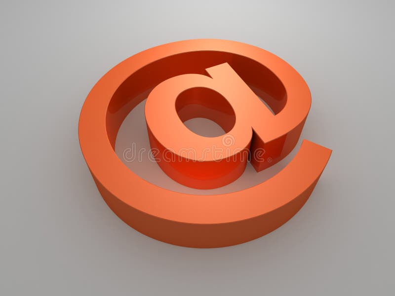 At sign stock illustration. Illustration of business, symbol - 3401427