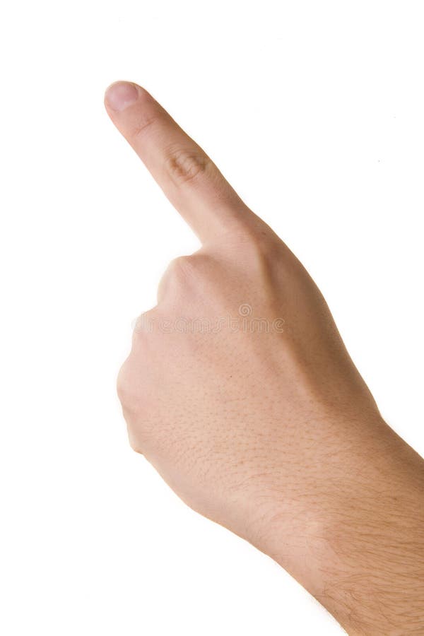 Sign stock photo. Image of isolated, point, studio, human - 4549708