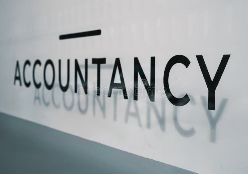 Accountancy Business Sign stock photo. Image of company - 341796596