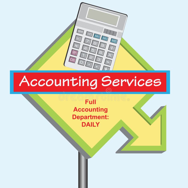 Sign Accounting Department stock vector. Illustration of accounting ...