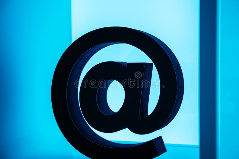 At Sign or Address Sign the Symbol in an E-mail Address that Separates ...