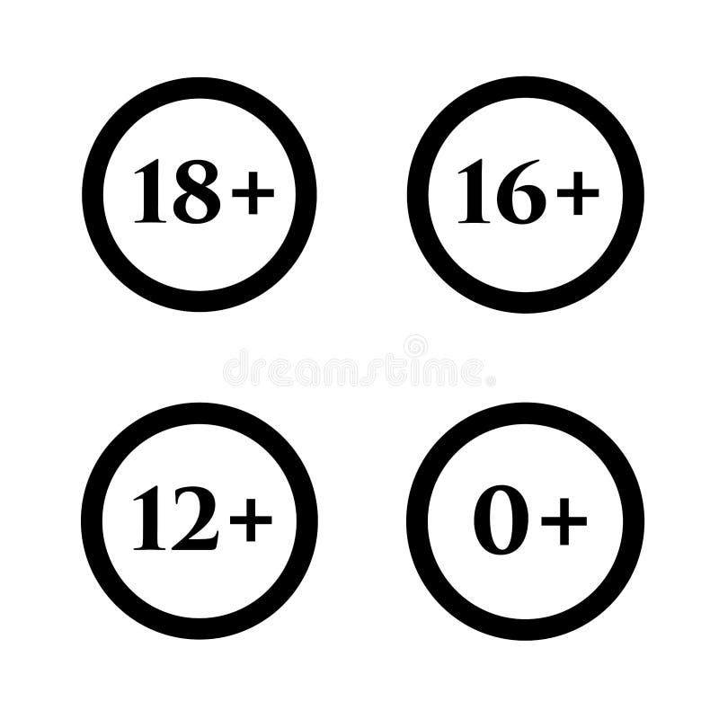 Sign Age Limit 18+ in Vector Stock Vector - Illustration of restricted ...