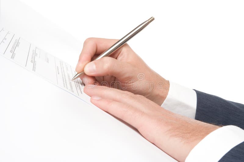 Sign agreement stock image. Image of formal, caucasian - 16063347