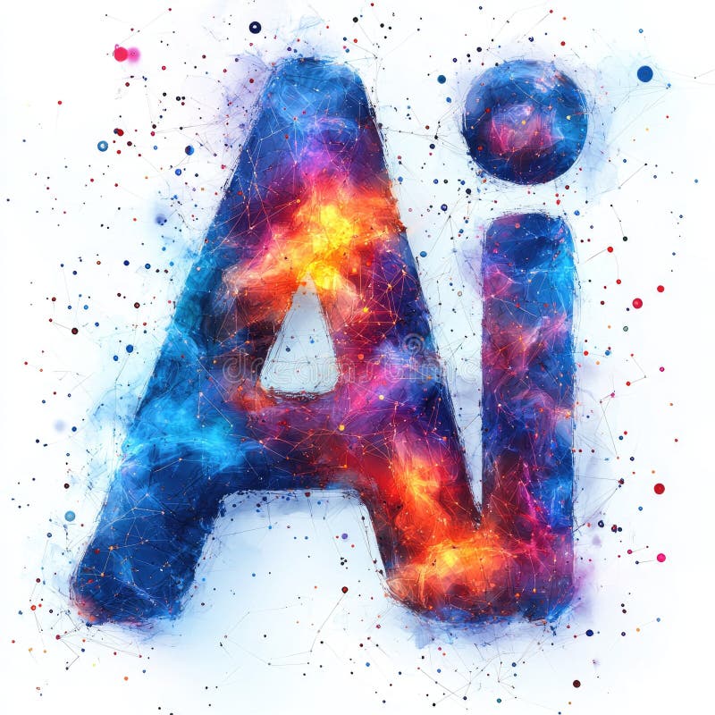 Sign AI Artificial Intelligence. AI Technologies, Robotic, Programming. Robot Artificial ...