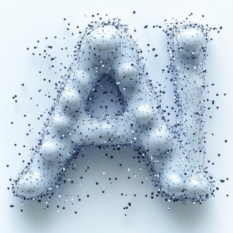 Sign AI Artificial Intelligence. AI Technologies, Robotic, Programming. Robot Artificial ...