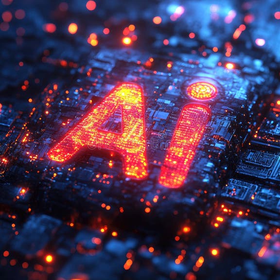 Sign AI Artificial Intelligence. AI Technologies, Robotic, Programming. Robot Artificial ...