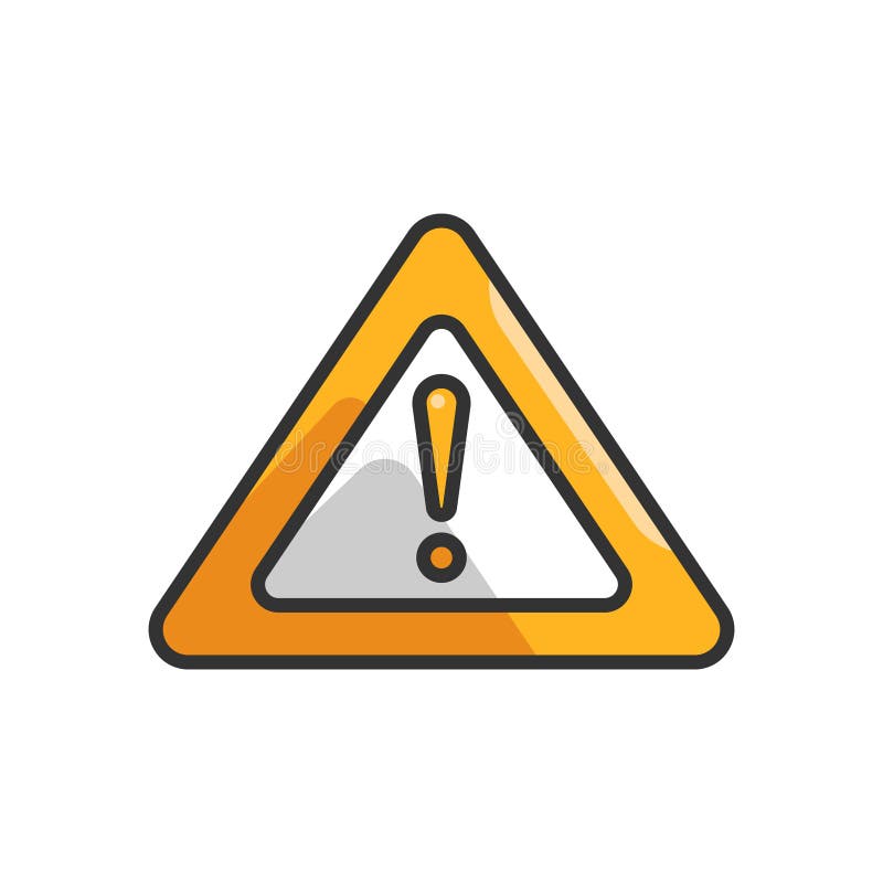 Sign alert stock vector. Illustration of alert, warning - 123158733