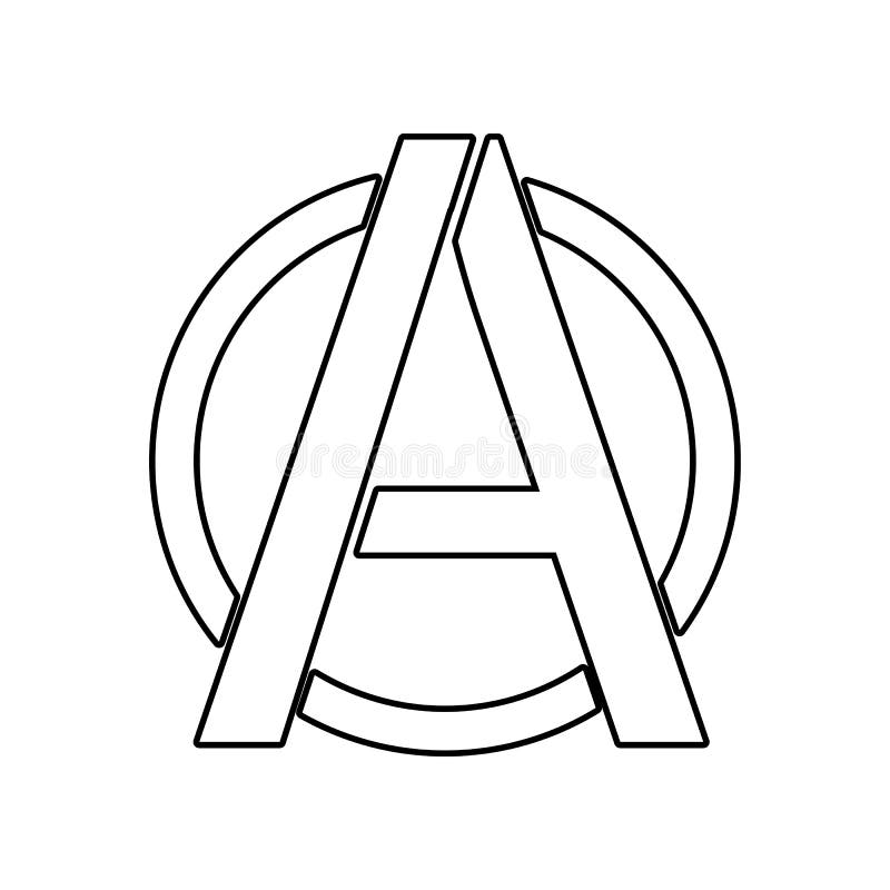 Anarchy Symbol Anarchist Clipart Template Pattern Star Tattoo Outline ...