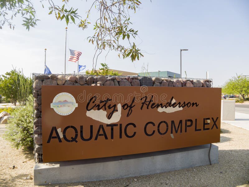 Sign of the Aquatic Complex Editorial Photography - Image of exterior ...