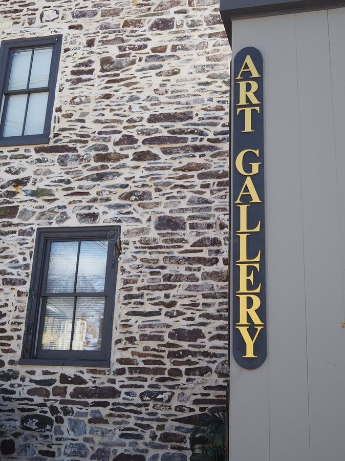 The Sign for the Art Gallery. Editorial Image - Image of sign, gallery ...