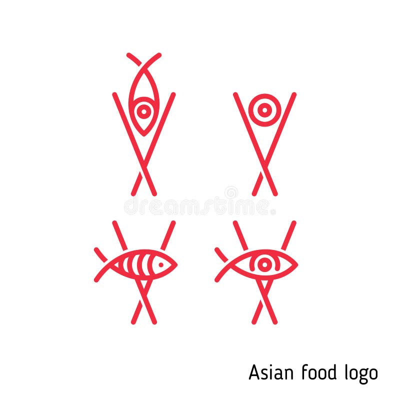 Sign for an Asian Restaurant, Asian Food Stock Vector - Illustration of ...