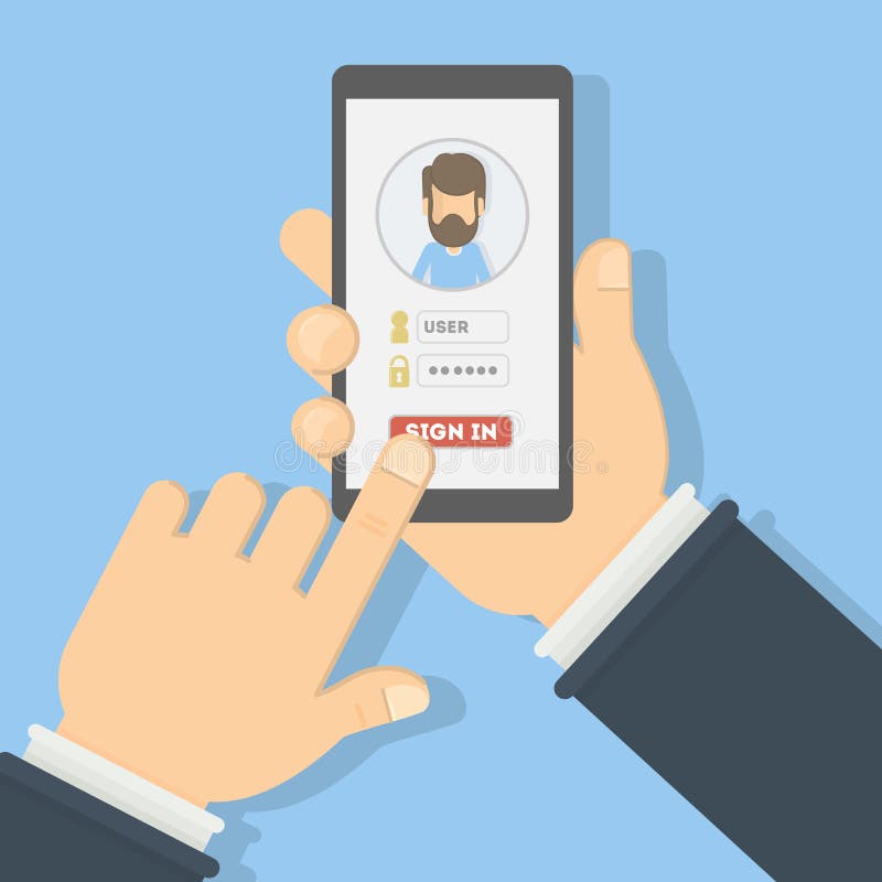 Authorization sign stock illustration. Illustration of pointing - 106675115