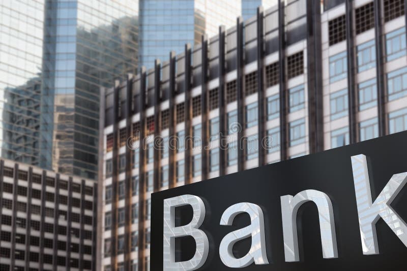 Sign of Bank Exterior Building Stock Photo - Image of savings, branch ...