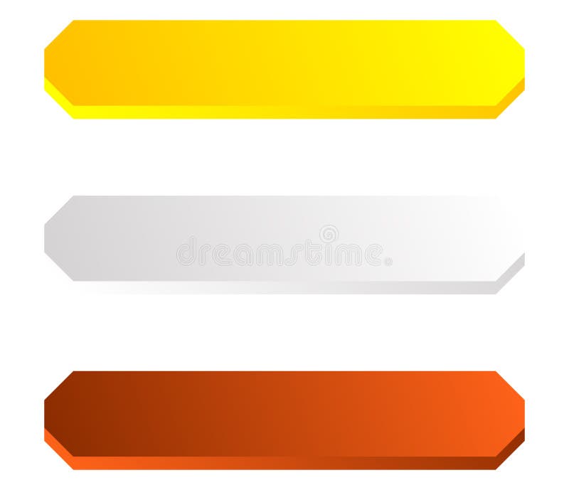 Sign, Banner, Plaque Design Shape Element. Rectangle Plate, Board with ...