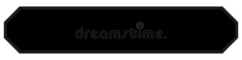 Sign, Banner, Plaque Design Shape Element. Rectangle Plate, Board with ...