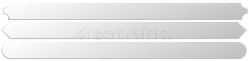 Sign, Banner, Plaque Design Shape Element. Rectangle Plate, Board with ...