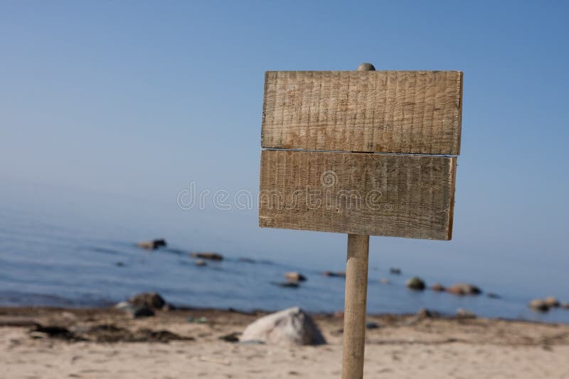 Beach signpost stock image. Image of beach, waves, vacation - 5691789