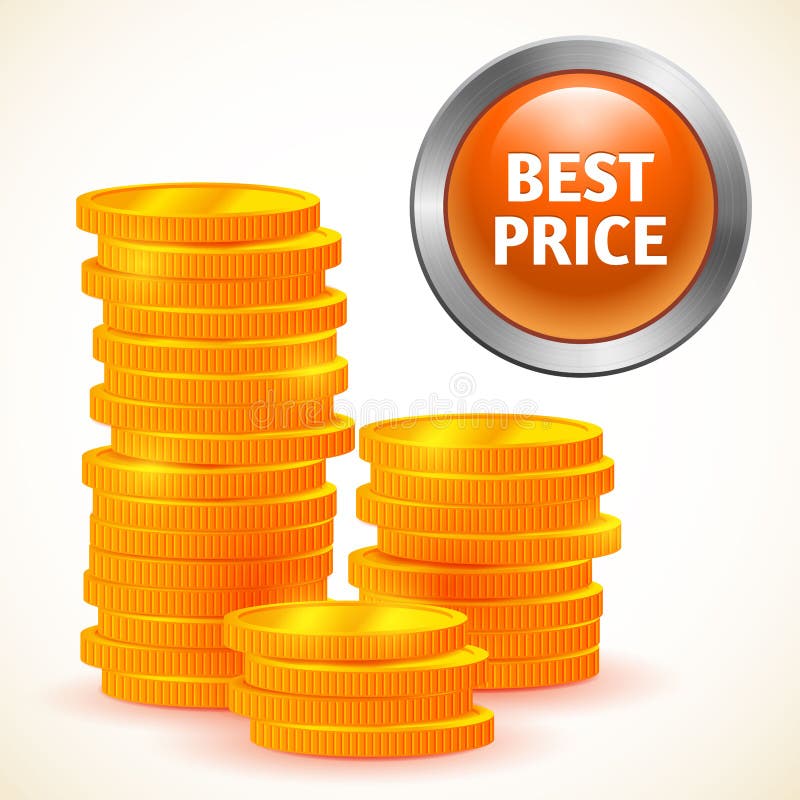 Sign Best Price with Money Isolated Stock Illustration - Illustration ...