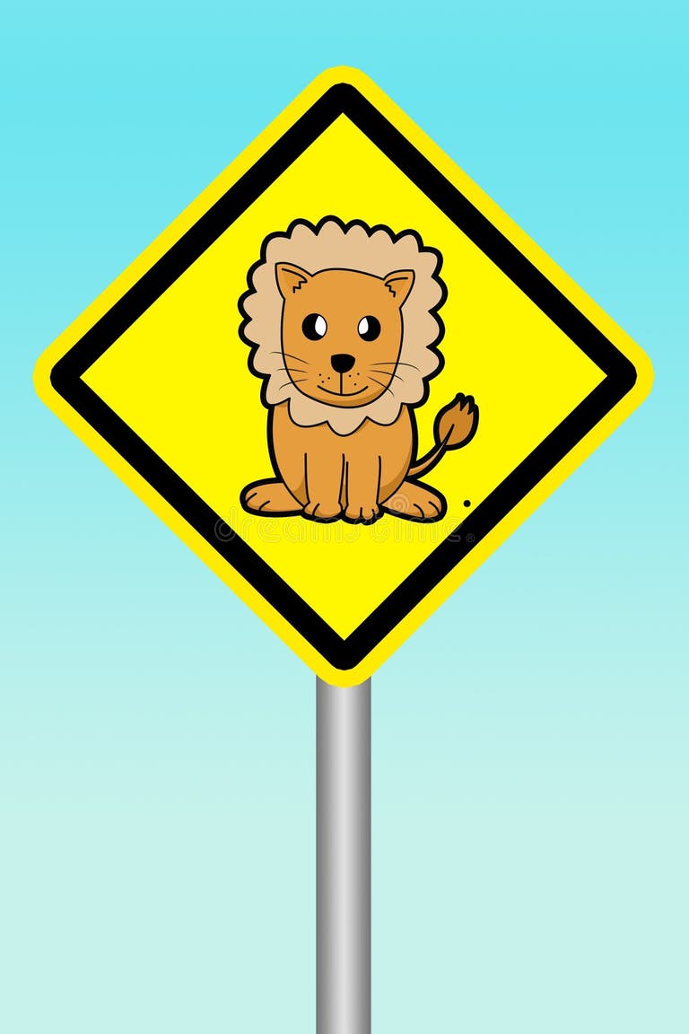 Sign Beware Lion Stock Illustrations – 32 Sign Beware Lion Stock ...