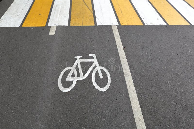 Sign of bicycle stock photo. Image of line, transportation - 57403110