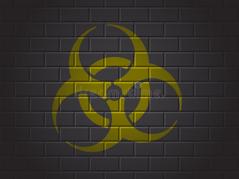 Sign biohazard stock vector. Illustration of paint, dirty - 100295011