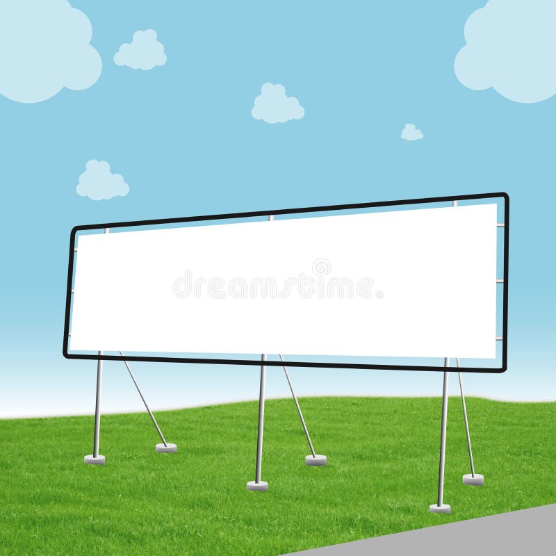 Sign Bill Board Advertisement Vector Stock Vector - Illustration of ...