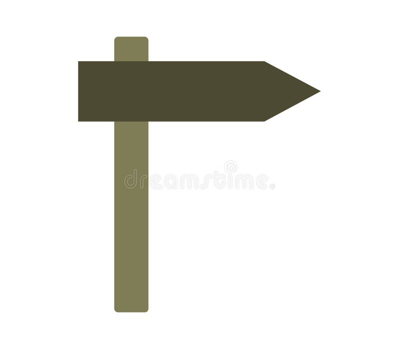 Sign Board Icon Illustrated in Vector on White Background Stock ...