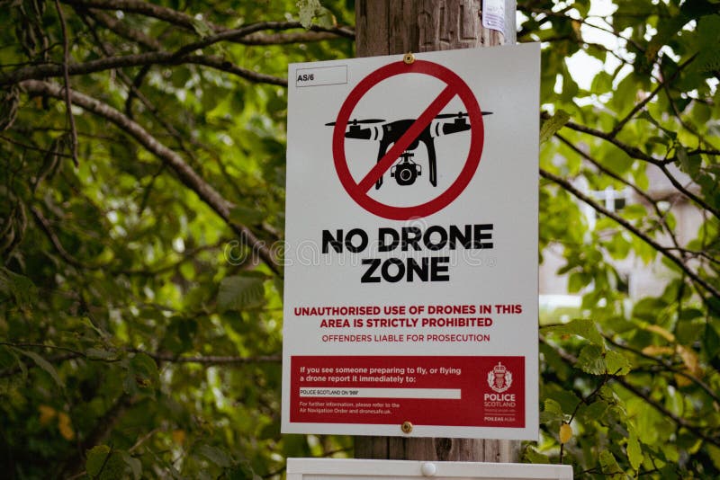 Sign Board with No Drone Zone Sign Editorial Image - Image of danger ...
