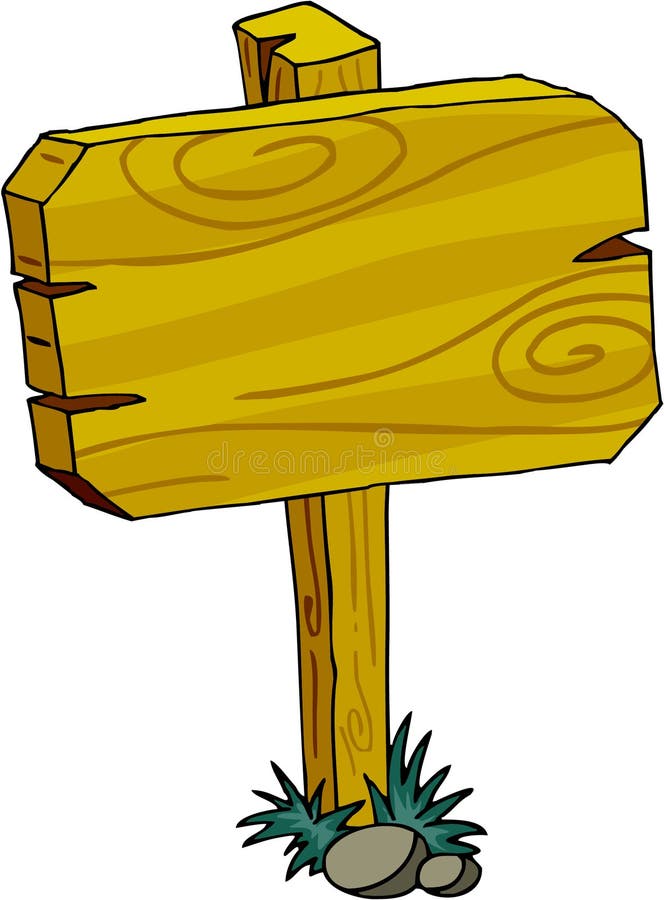 Sign Board - Wood stock vector. Illustration of advertise - 1460983