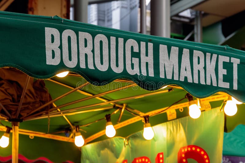 Sign of Borough Market editorial photography. Image of market - 87984687
