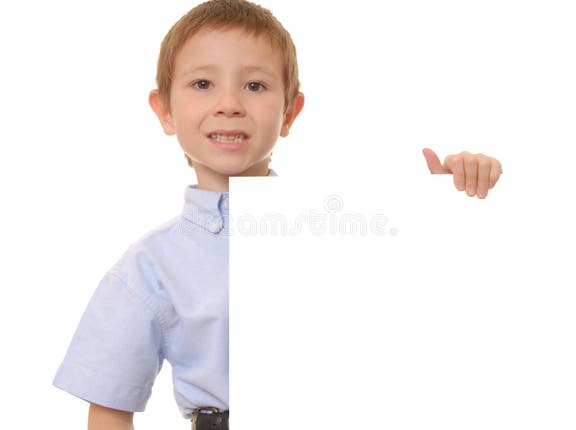 Sign Boy 101 stock image. Image of child, hands, sheet - 1532585