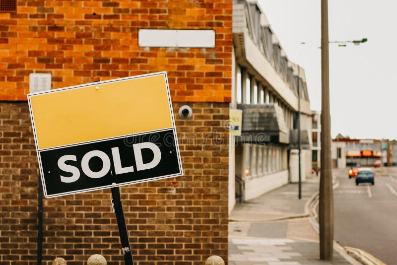 Sold Brick Wall stock image. Image of cent, brick, sale - 85662933