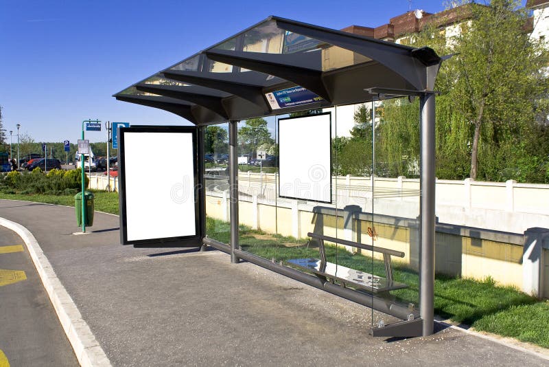A Sign on Bus station stock photo. Image of metal, template - 24562428