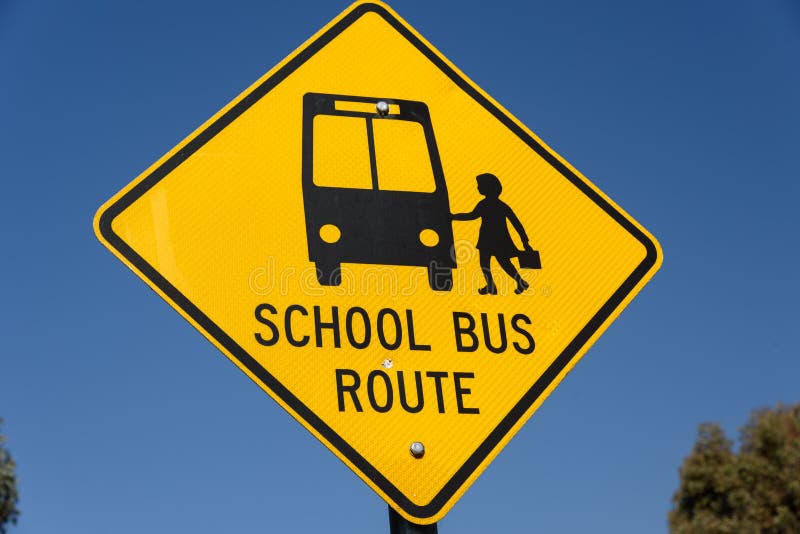 School bus stop sign stock image. Image of educational - 22655977