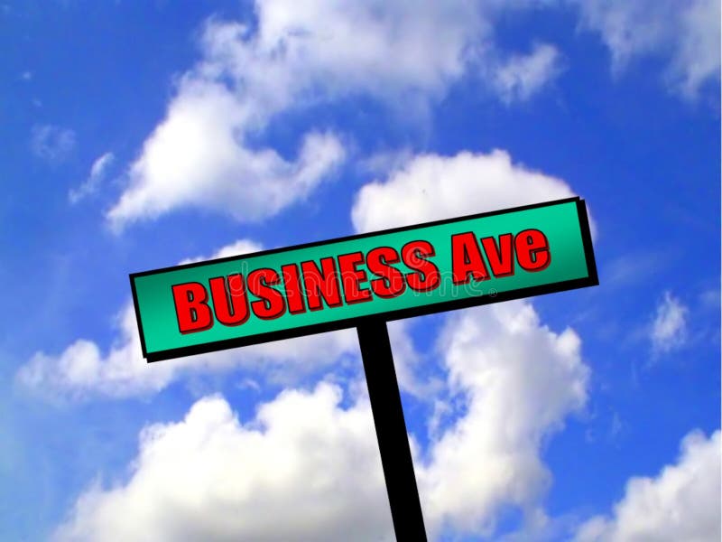 Sign - business avenue stock illustration. Illustration of abstract ...