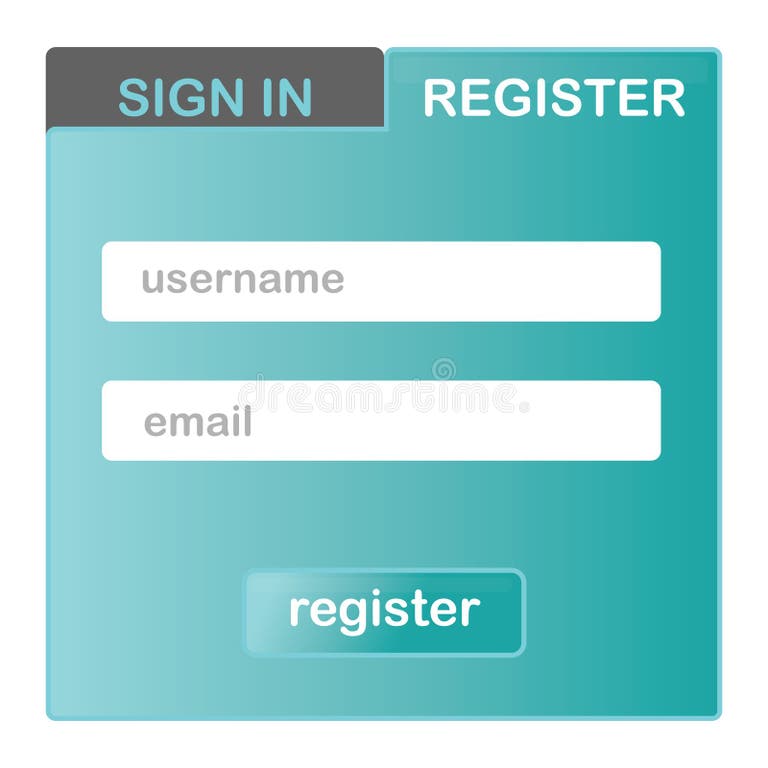 Sign in Button. Vector Illustration Decorative Design Stock Vector ...