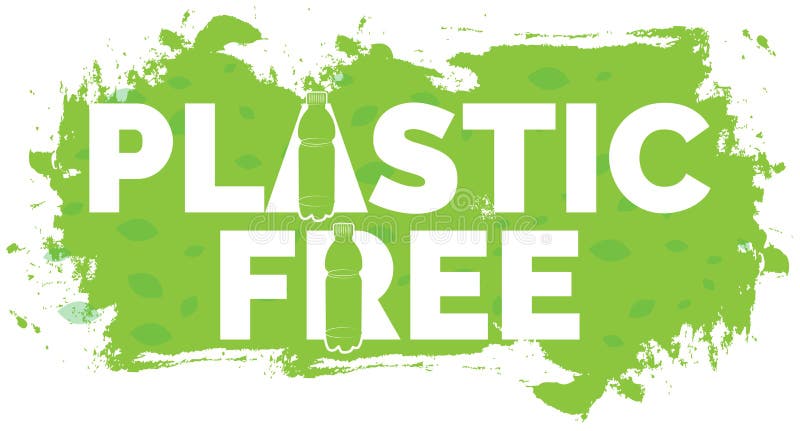 Plastic free sign, vector stock vector. Illustration of graphic - 240197760