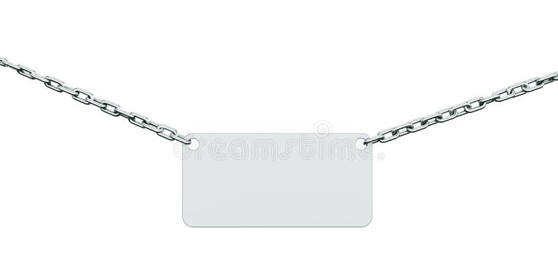 Sign with chains stock illustration. Illustration of strong - 13180007